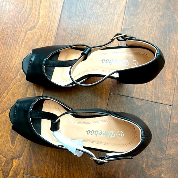 Weeboo | Shoes | Weeboo Womens Brina3 Platform Tstrap Peeptoe Chuncky ...